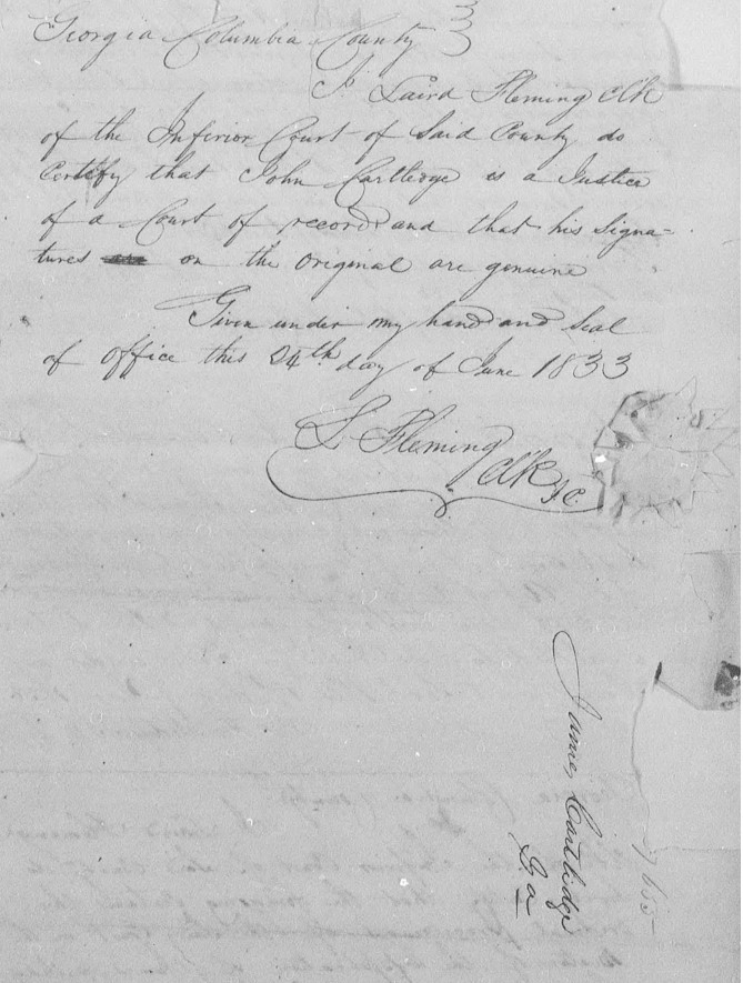 James Cartledge Rev War